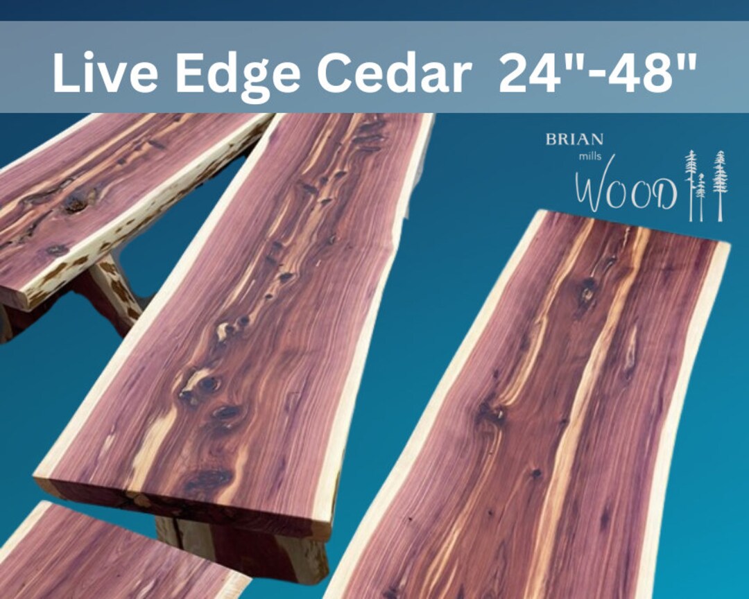 Live Edge Cedar 2448 Length Boards and Various Widths: Unique and ...