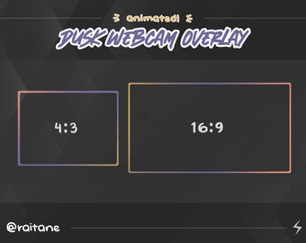 CYBER SAKURA - Animated Gradient Webcam Frame Overlay for Twitch ...