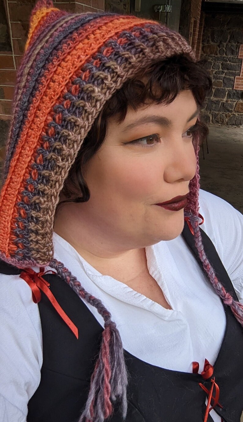 Forager Hood Crochet Pattern Aesthetic Fairycore DIY Bonnet Digital ...