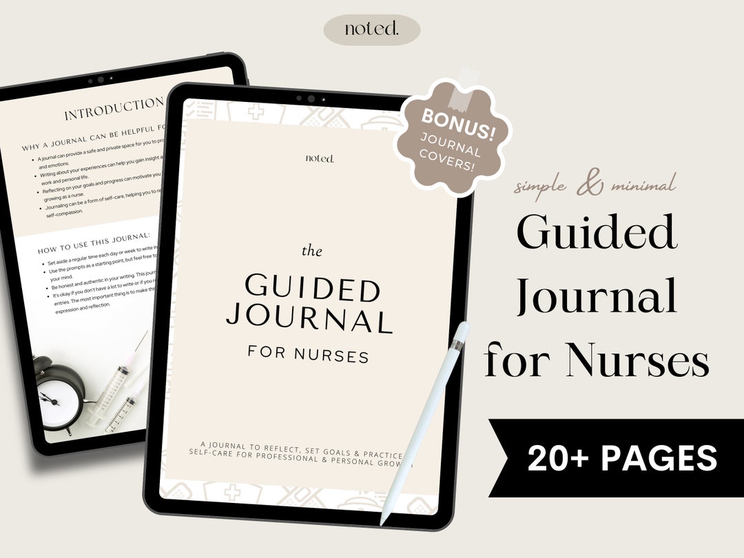 Digital Guided Journal for Nurses: Reflection & Growth - Etsy