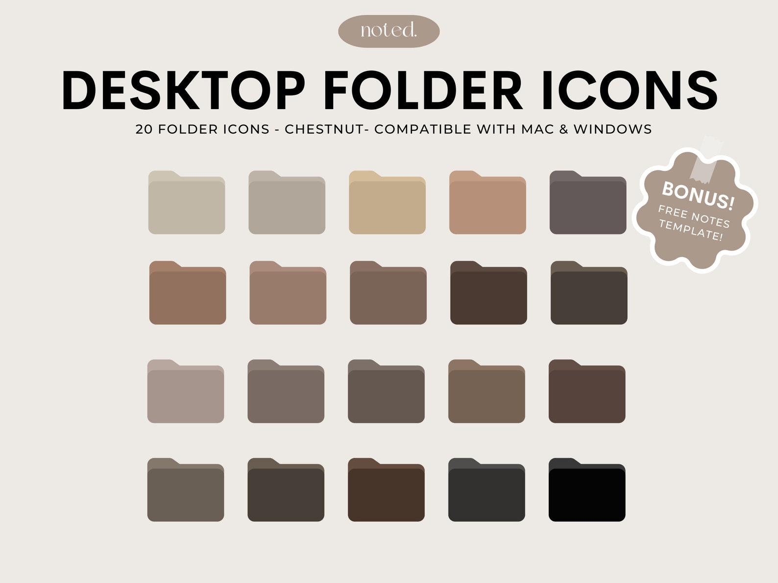 Desktop Folder Icon for Mac and Windows, Folder Icon, Mac Icon, Windows ...