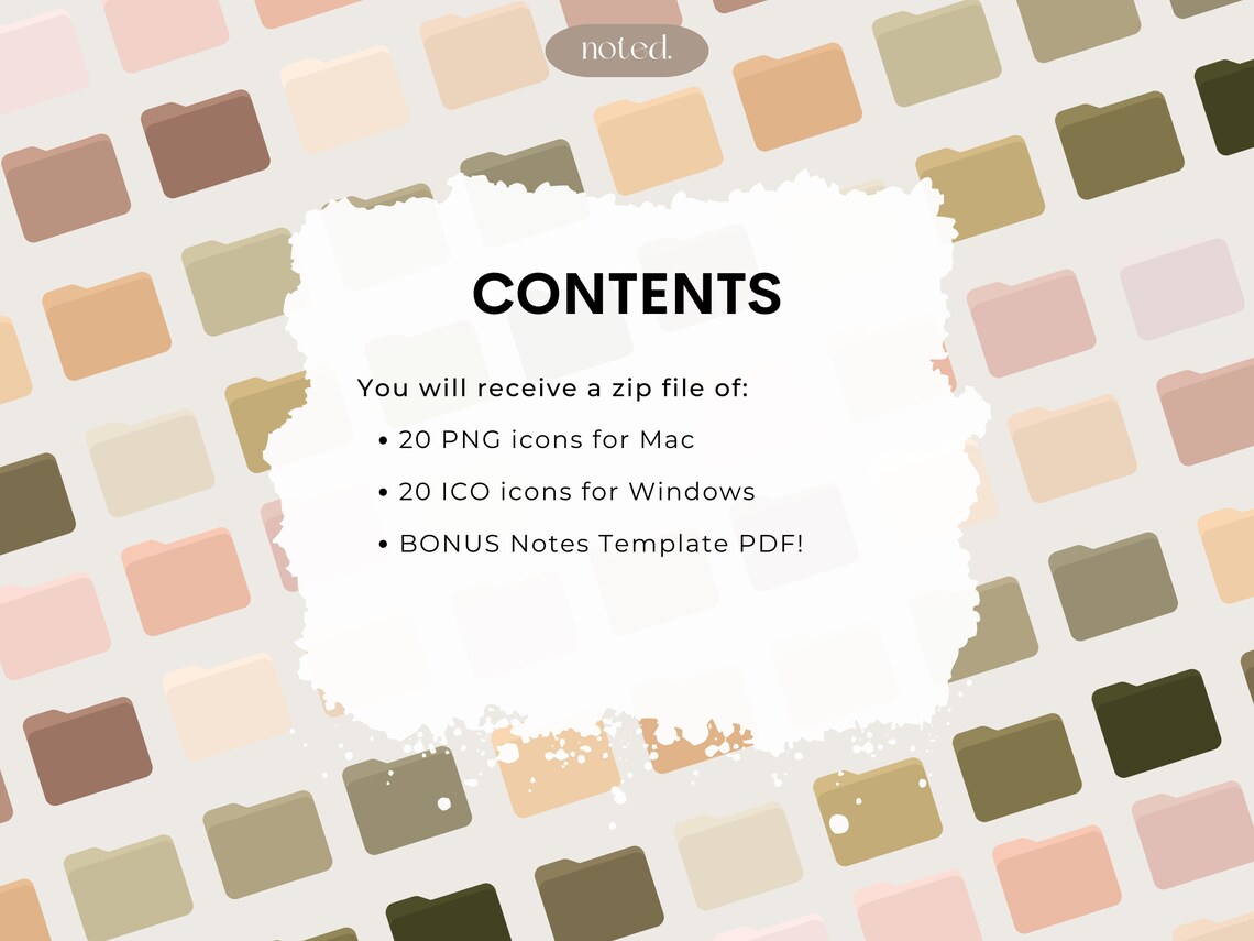 Minimal Desktop Folder Icon for Mac and Windows, Mac Desktop Folder ...