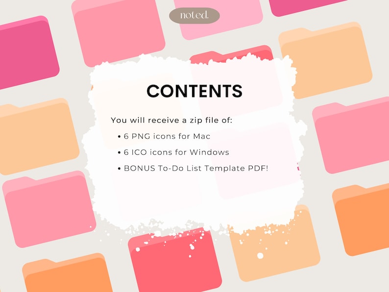Minimal Desktop Folder Icon for Mac and Windows, Mac Desktop Folder ...