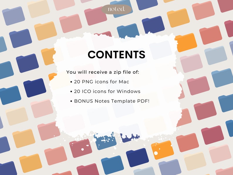 Minimal Desktop Folder Icon for Mac and Windows, Mac Desktop Folder ...