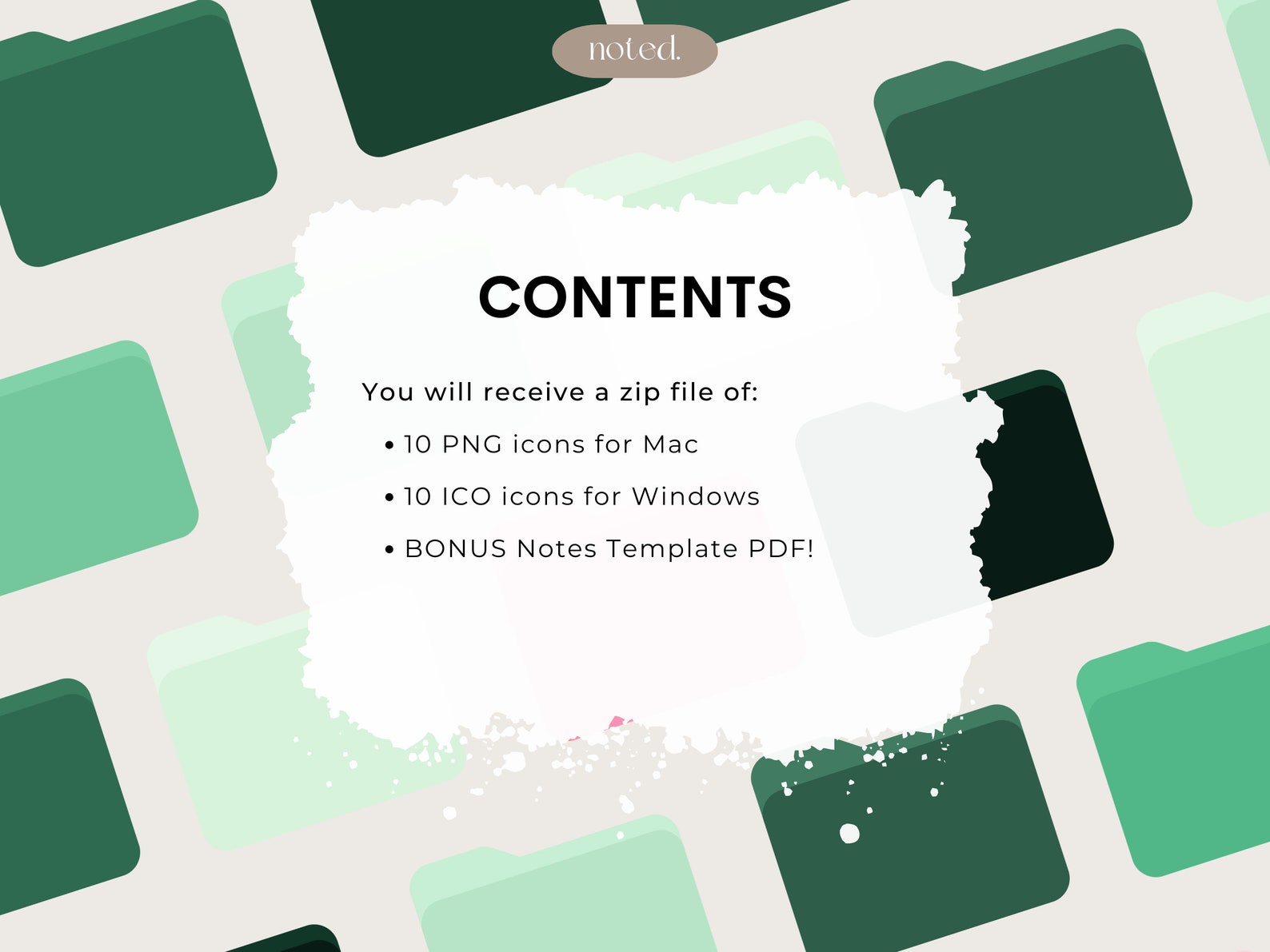 Green Desktop Folder Icon for Mac and Windows, Mac Desktop Folder Icon ...