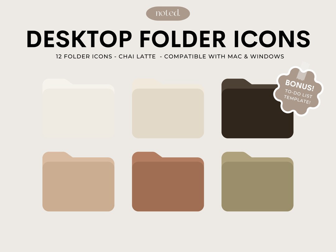 Neutral Desktop Folder Icon for Mac and Windows, Folder Icon, Mac Icon ...