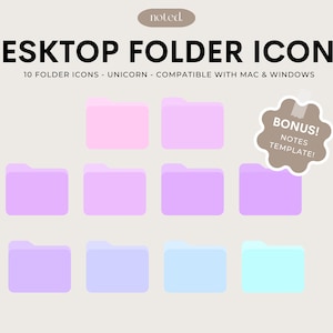 Purple Desktop Folder Icon for Mac and Windows, Mac Desktop Folder Icon ...