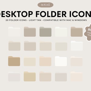 Neutral Desktop Folder Icon for Mac and Windows, Mac Desktop Folder ...