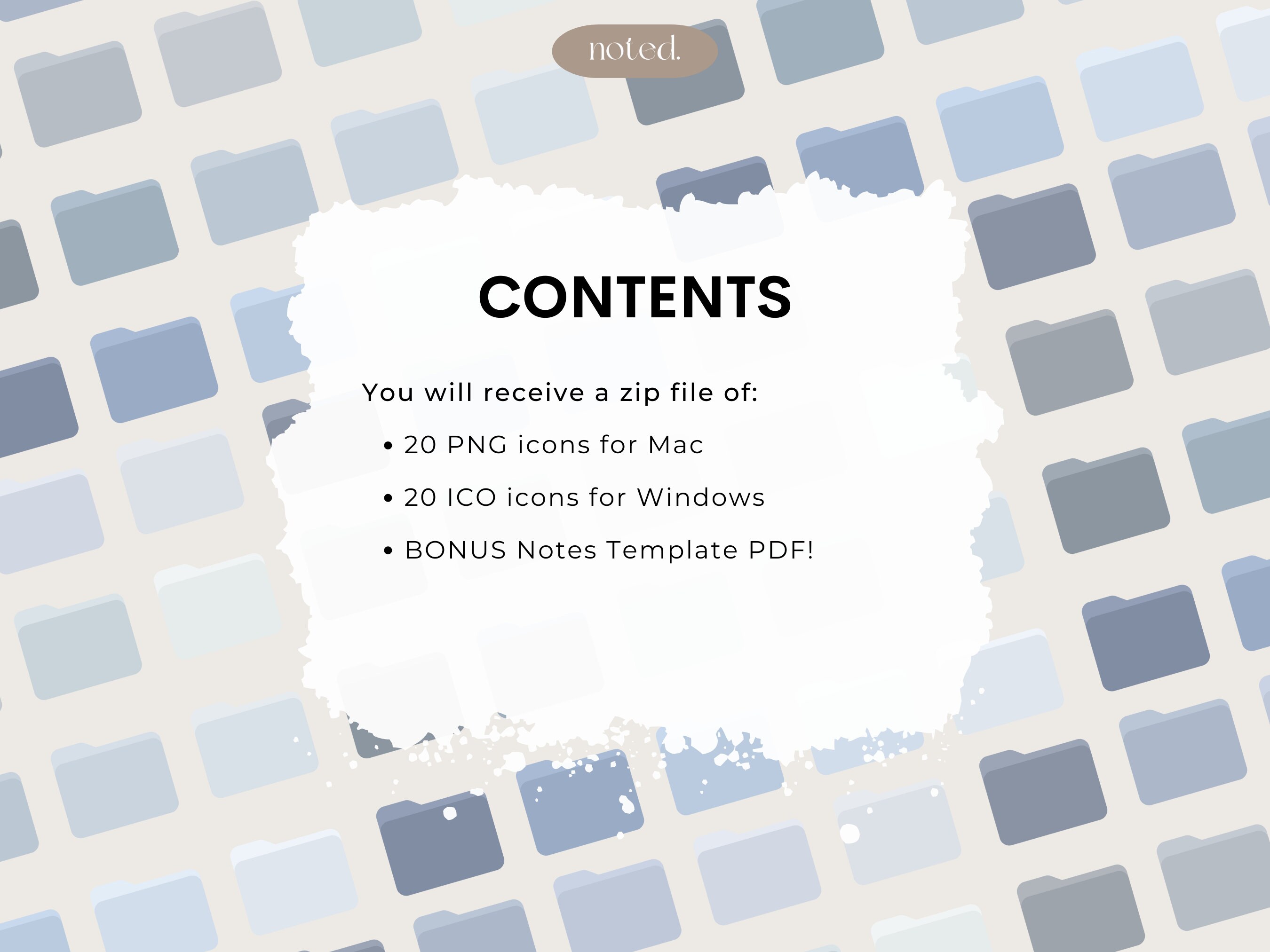 Blue Desktop Folder Icon for Mac and Windows, Folder Icon, Mac Icon ...