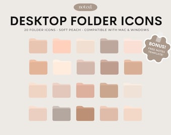 Neutral Desktop Folder Icon for Mac and Windows, Mac Desktop Folder ...