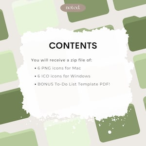 Green Minimal Desktop Folder Icon for Mac and Windows, Mac Desktop ...