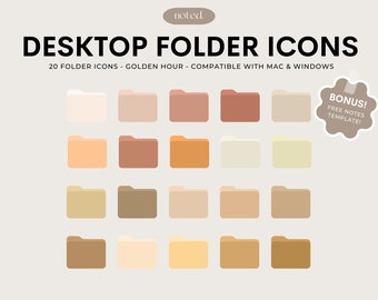 Desktop Folder Icon for Mac and Windows, Folder Icon, Mac Icon, Windows ...