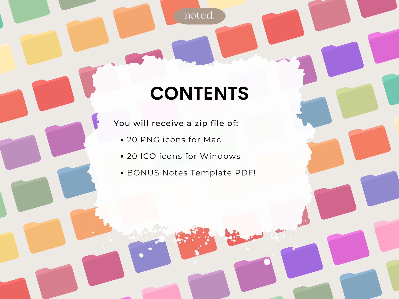 Minimal Desktop Folder Icon for Mac and Windows Mac Desktop - Etsy