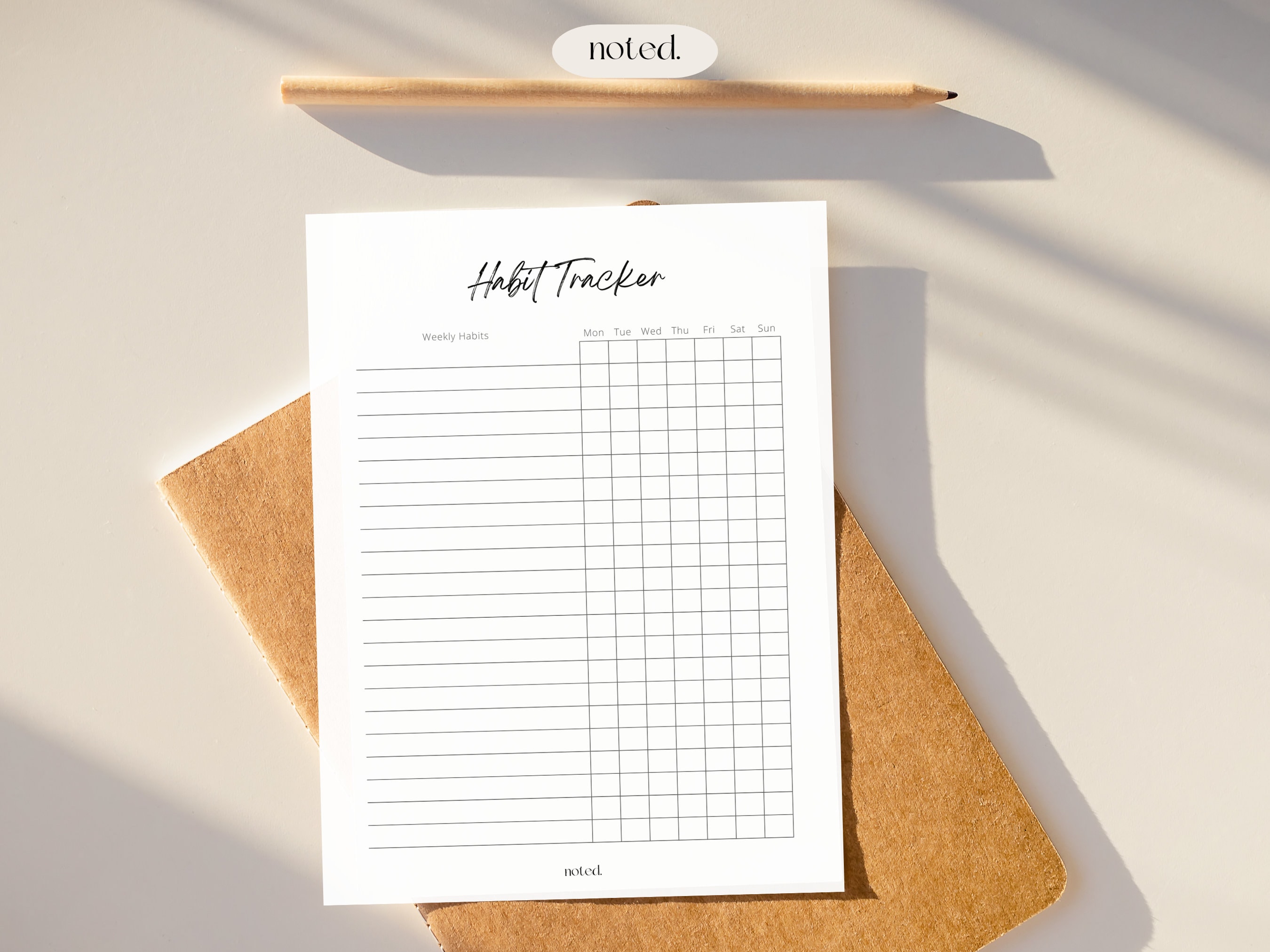 A5 Habit Tracker Printable, Habit Tracker, A5 Printable Insert, Planner ...