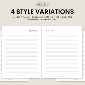 Digital Lined Notes Template, Goodnotes Notes, Daily Journal, Notes ...