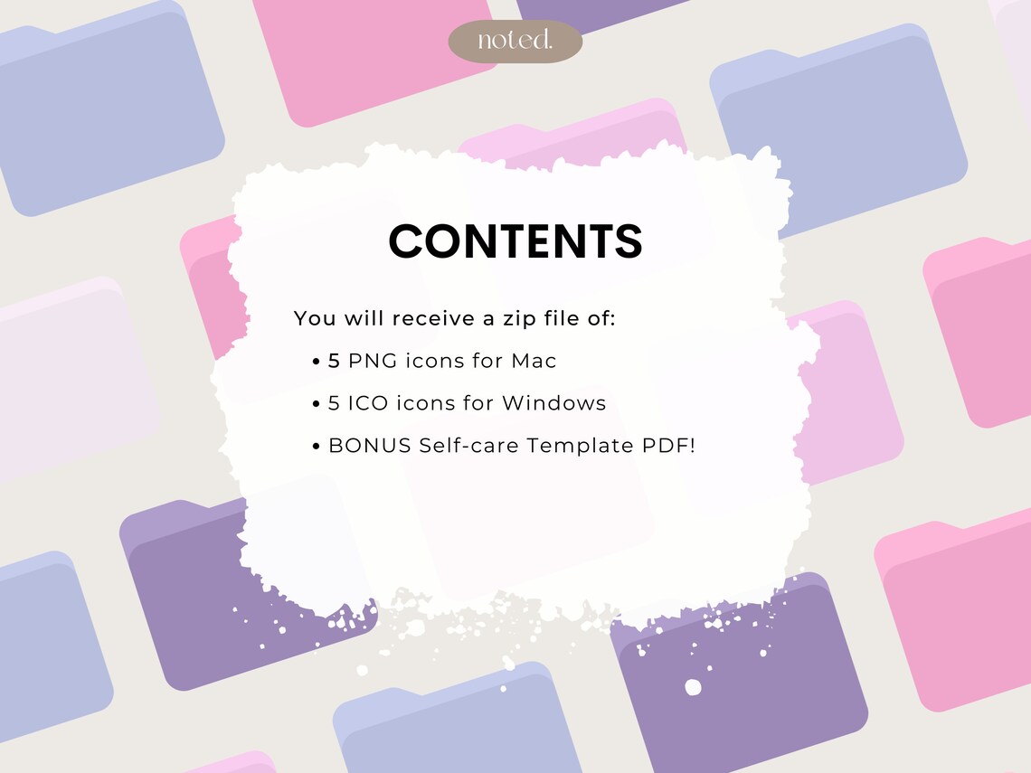 Minimal Desktop Folder Icon for Mac and Windows, Mac Desktop Folder ...