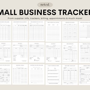 Printable Business Templates, Small Business Bundle, Business Form ...