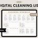Digital Cleaning List, Cleaning Checklist, Goodnotes, Cleaning Template ...