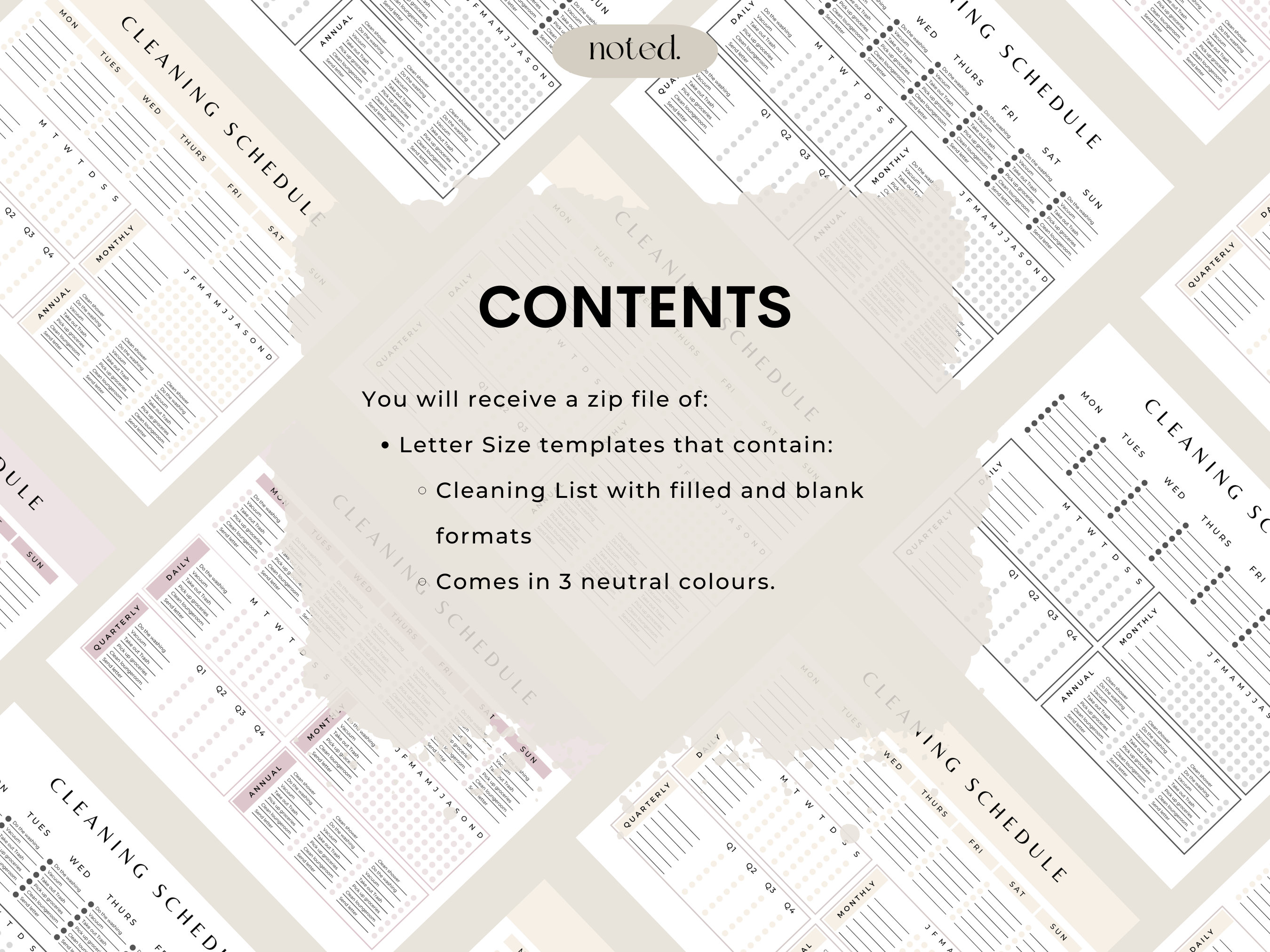 Digital Cleaning List, Cleaning Checklist, Goodnotes, Cleaning Template ...