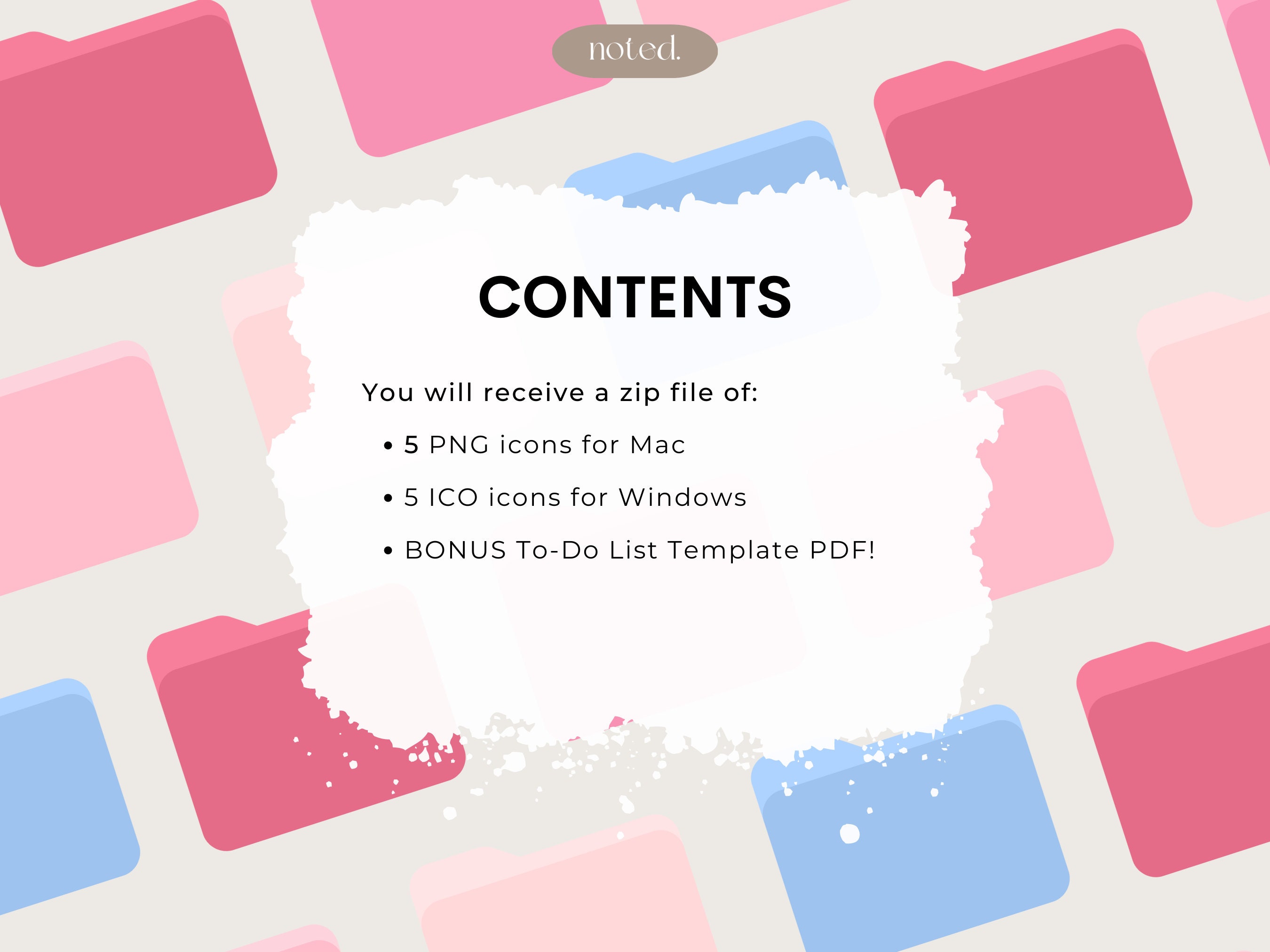 Minimal Desktop Folder Icon for Mac and Windows, Mac Desktop Folder ...