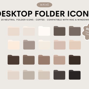 Neutral Desktop Folder Icon for Mac and Windows, Mac Desktop Folder ...