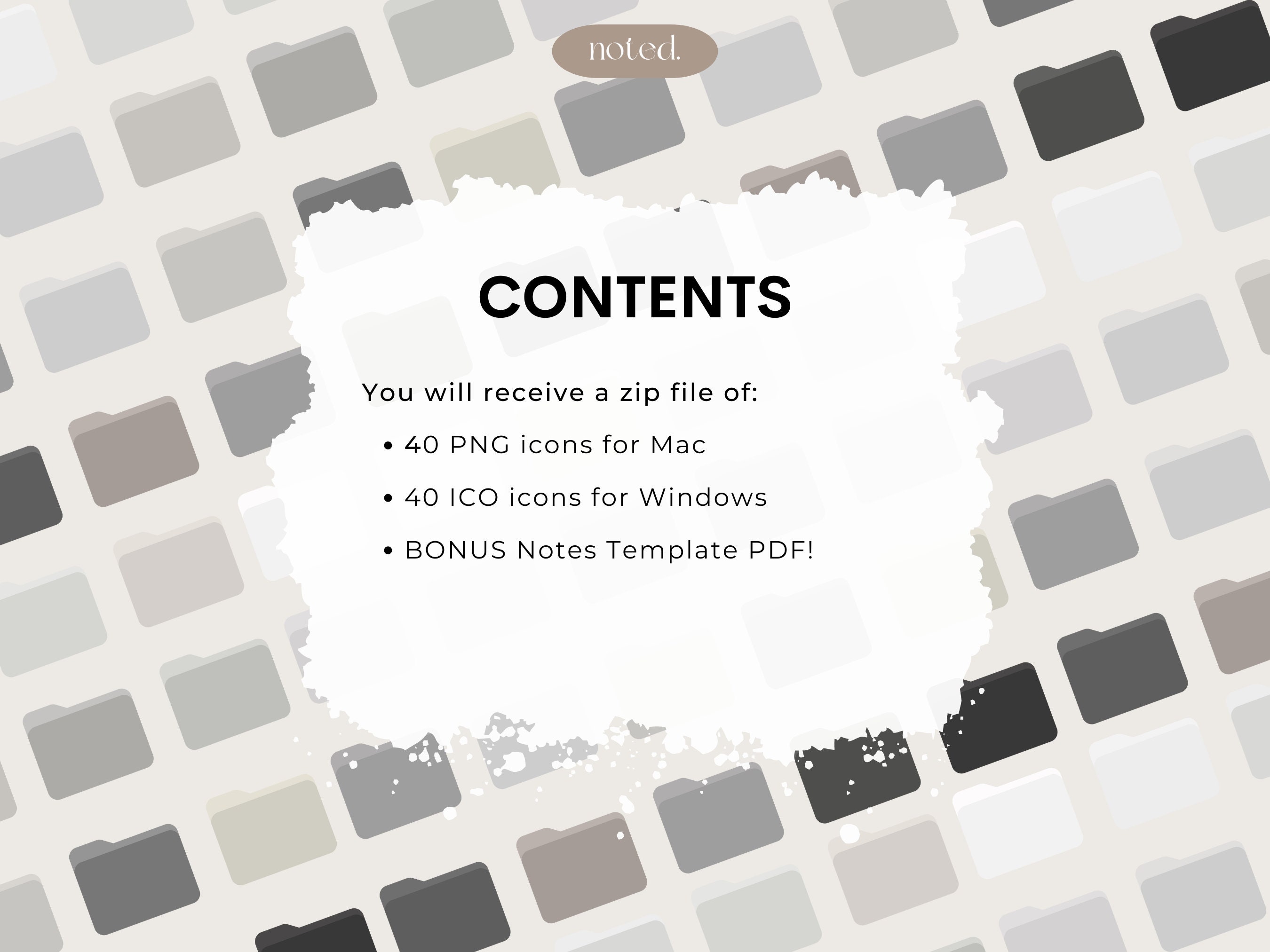 Grey Desktop Folder Icon for Mac and Windows, Mac Desktop Folder Icon ...
