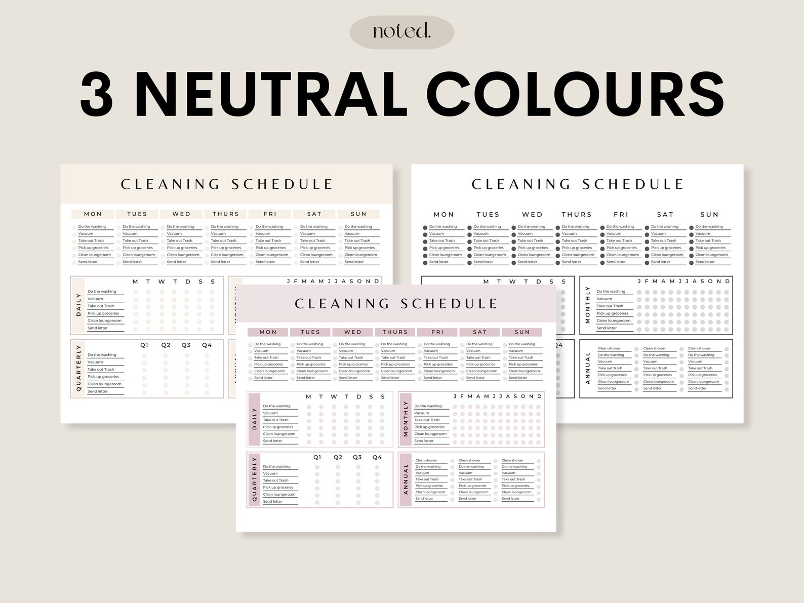 Digital Cleaning List, Cleaning Checklist, Goodnotes, Cleaning Template ...