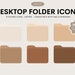 Neutral Desktop Folder Icon for Mac and Windows, Mac Desktop Folder ...