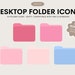 Minimal Desktop Folder Icon for Mac and Windows, Mac Desktop Folder ...