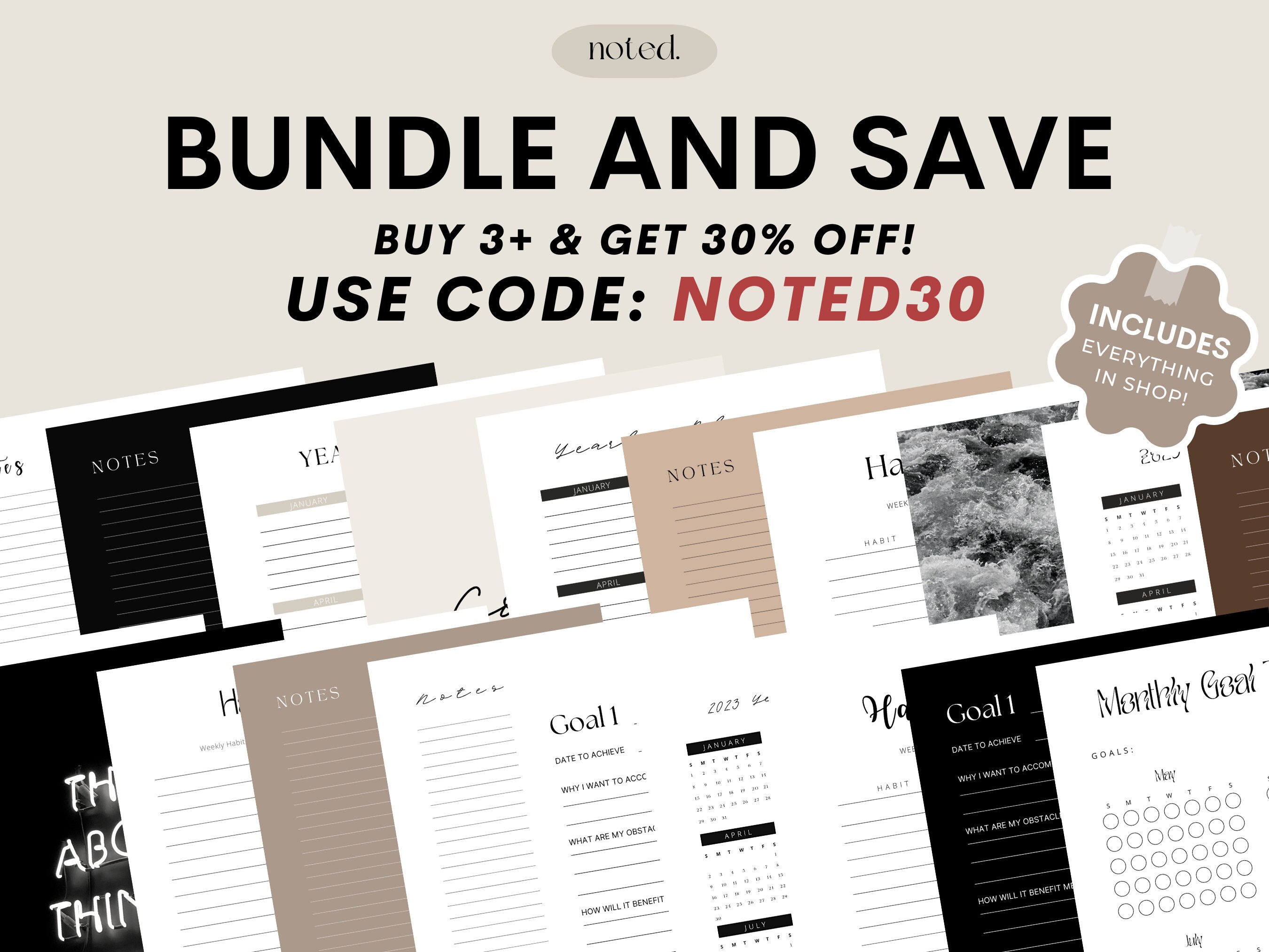 Printable & Digital Notes Template, Goodnotes, Lined Notes Template ...