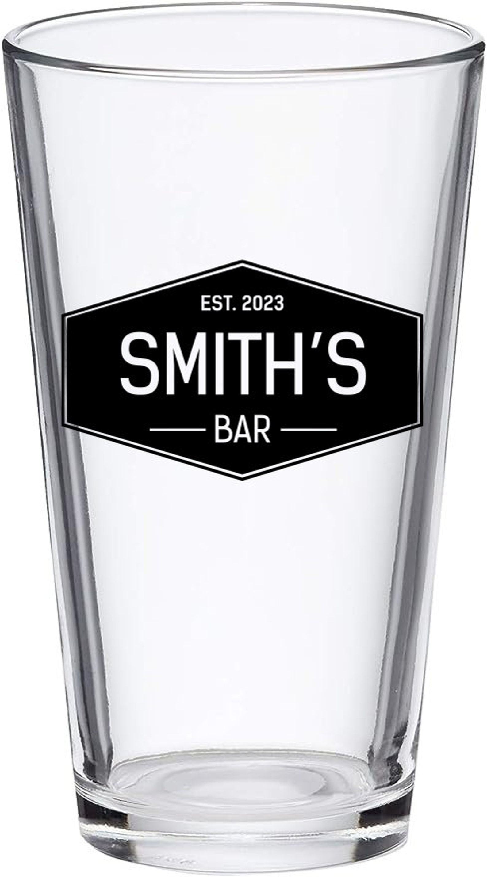 Custom Pint Glasses With Name - Set of 2 - Etsy