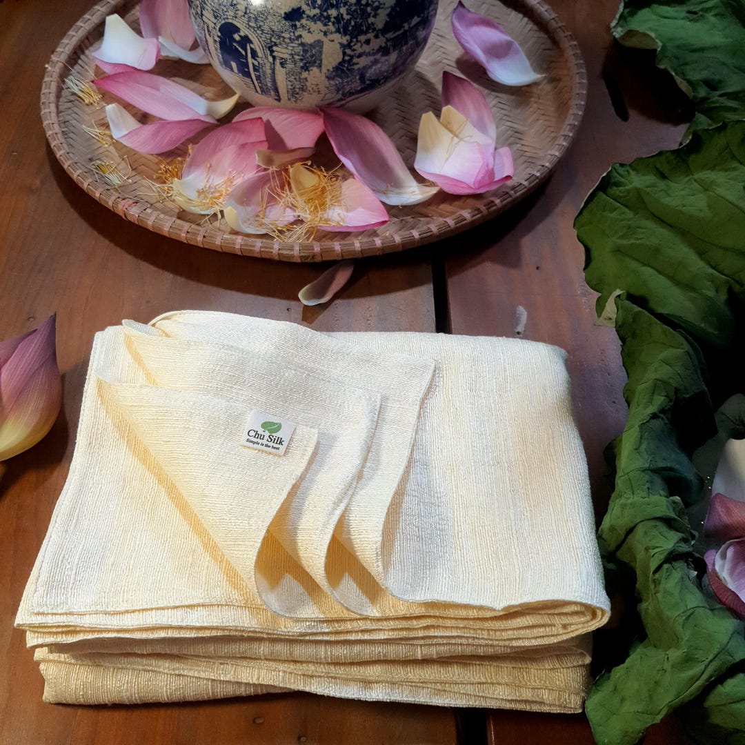 Raw Bath Silk Towels for Sensitive Skin Care With Non Dyed Color From ...