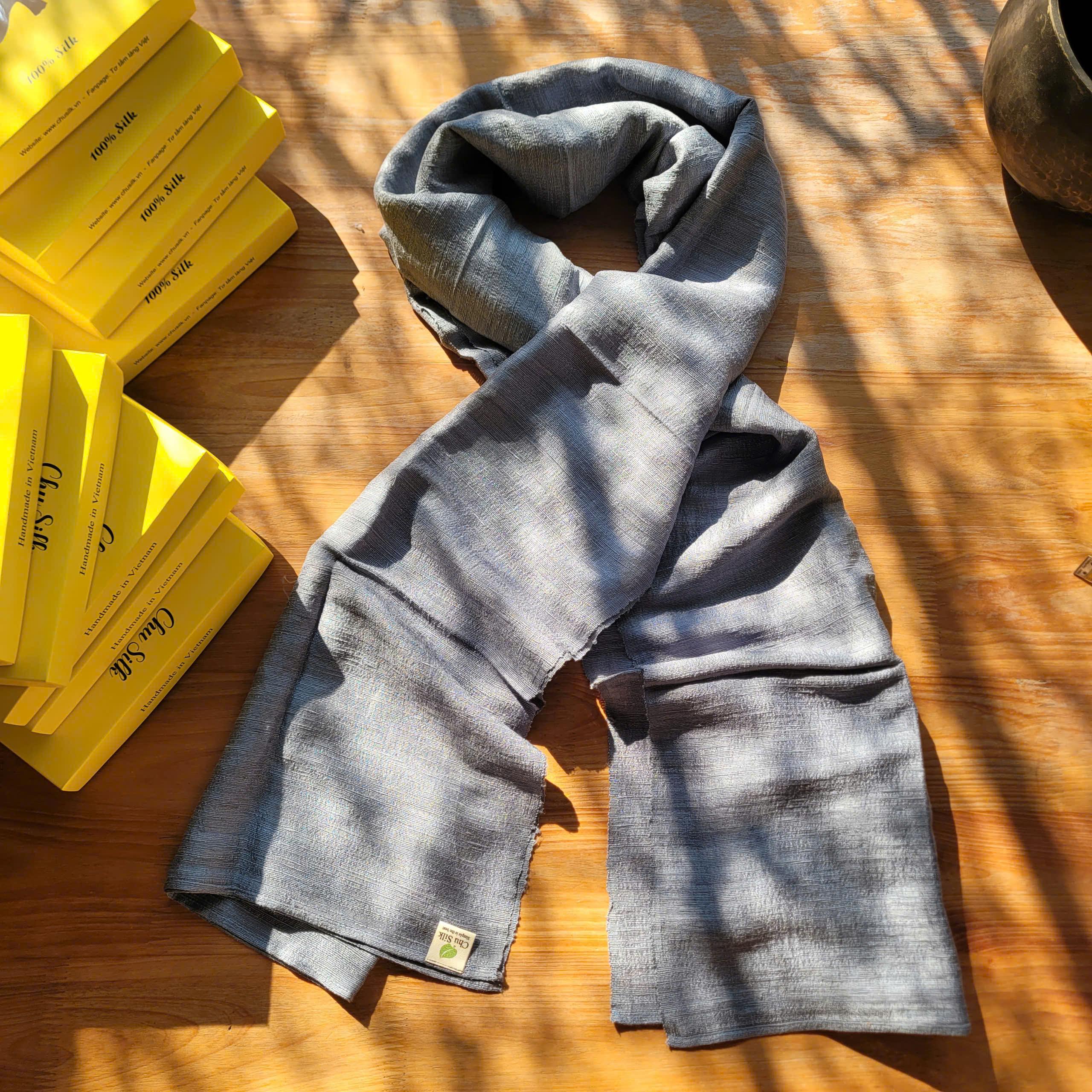 Raw Silk Scarf for Both Men and Woman - Etsy