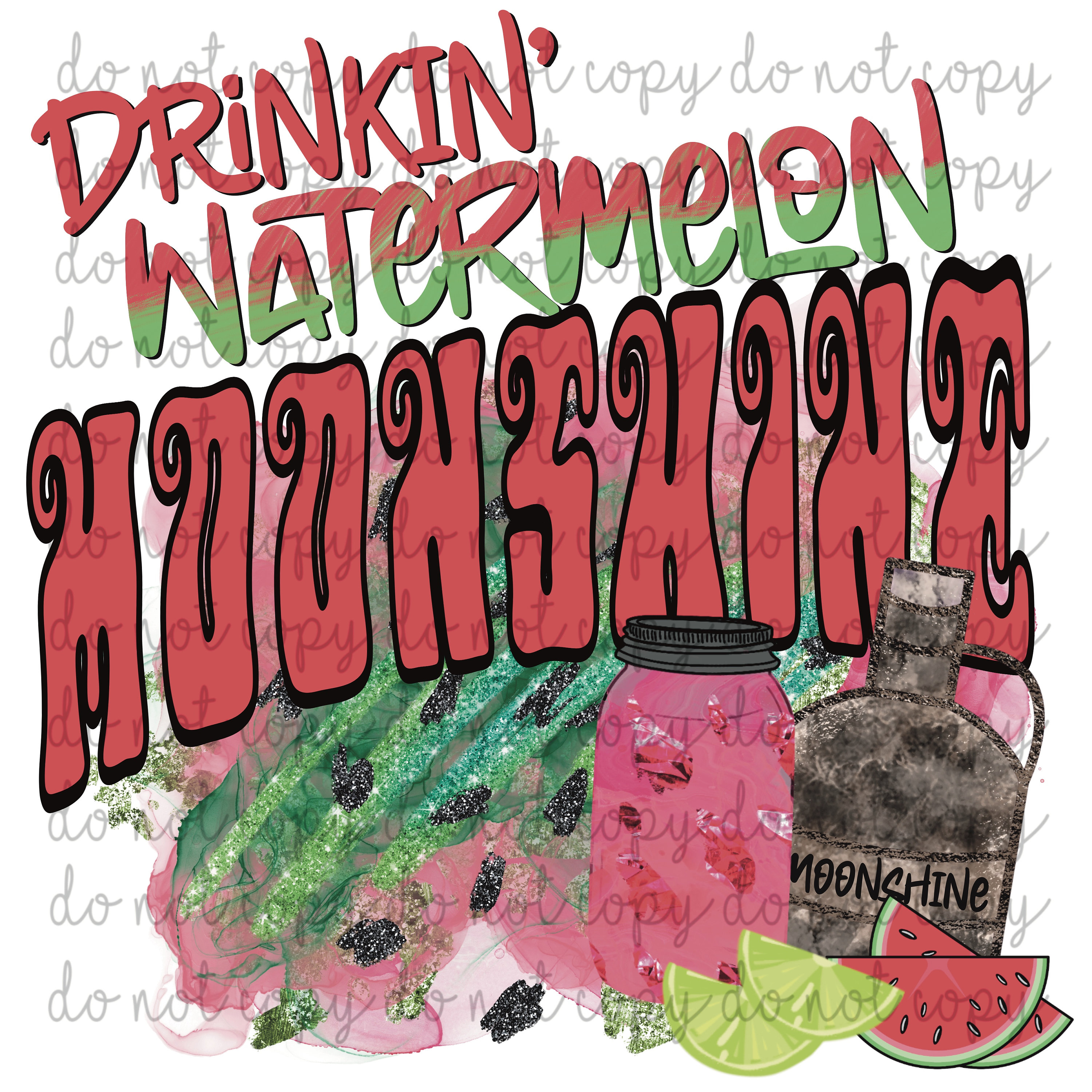 Country Song Lyrics Watermelon Moonshine Digital PNG ORIGINAL DESIGNER ...