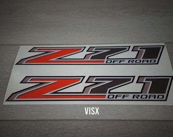 Z71 4x4 Bed Side Vinyl Decal Sticker 2x Replacement Style Chevrolet ...