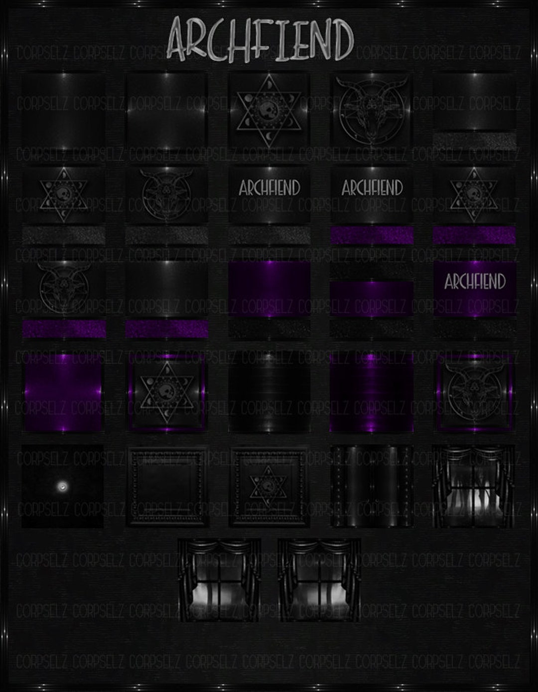 IMVU Archfiend Room Textures Set - Etsy Australia