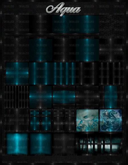 IMVU Aqua Room Textures - Etsy