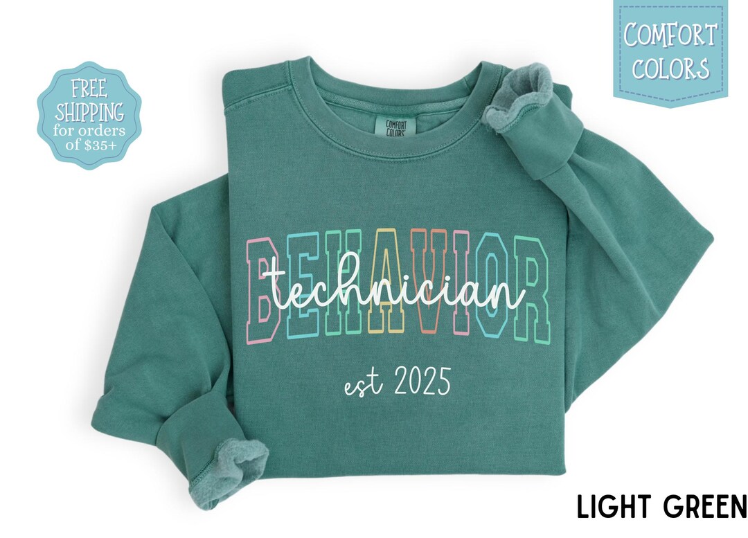 Comfort Colors Custom RBT Sweatshirt, Gift for Registered Behavior ...