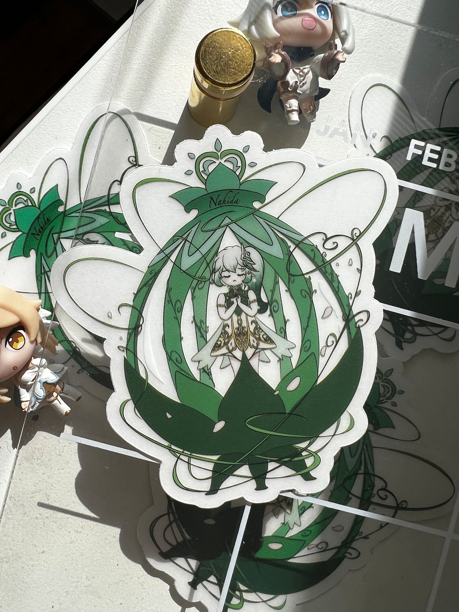 Nahida Genshin Impact Clear Matte Vinyl Sticker | Dendro Archon - Etsy