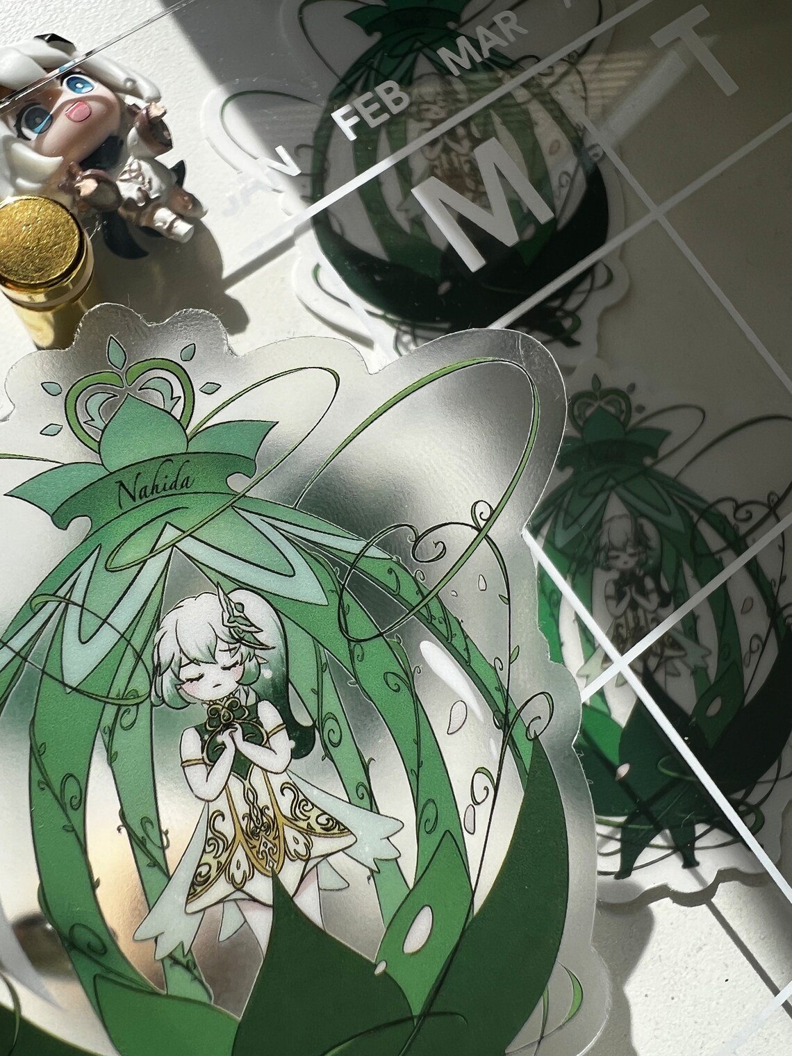 Nahida Genshin Impact Clear Matte Vinyl Sticker | Dendro Archon - Etsy