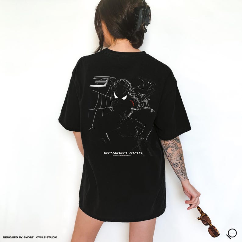 Vintage Spider-man 3 Graphic Tee – Collectible Cotton Spiderman T-shirt ...