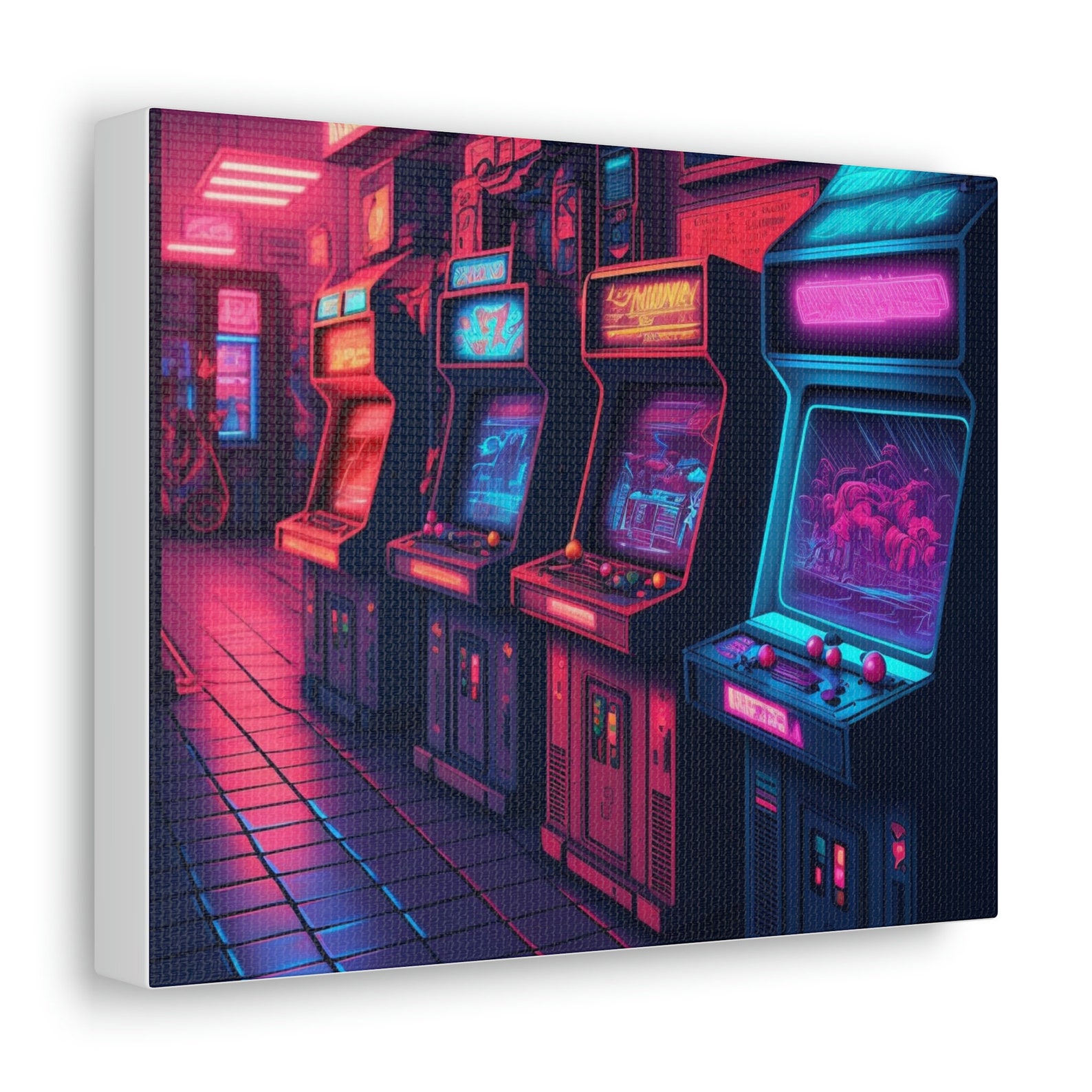 Synthwave Arcade Wall Art - Etsy