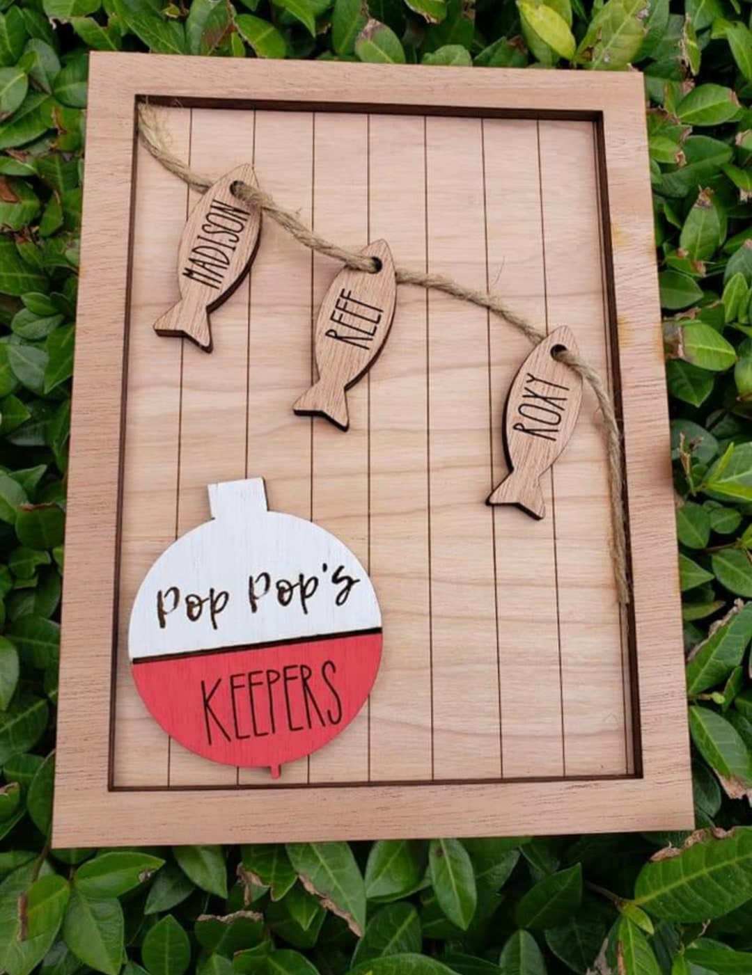 Personalized Fishing Sign for Dad - Etsy