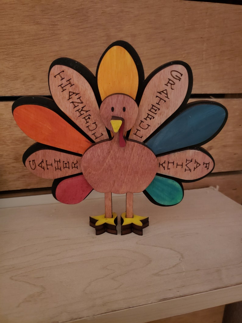 Individual Turkey Decor, Thanksgiving Table Decor, Turkey Decor ...