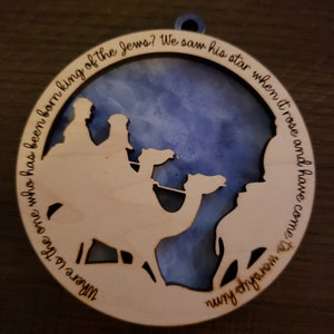 The Christmas Story, Nativity, Birth of Jesus, Hand-crafted Ornament ...
