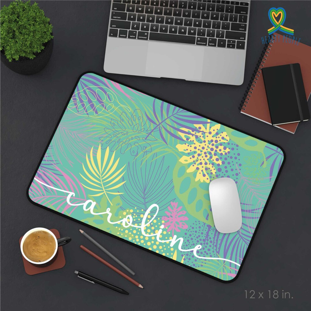 Cute Desk Mat Kawaii Desk Mat Personalized Desk Mat Trendy Workspace Tech Accessories Etsy