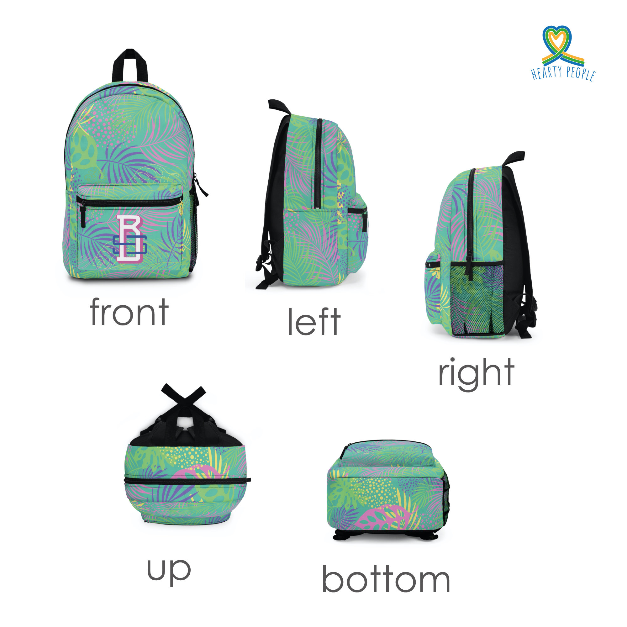 Monogrammed Backpack Custom School Backpack Aesthetic School - Etsy