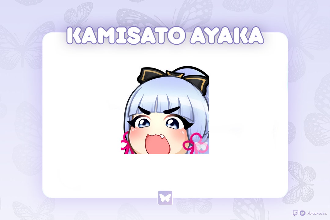 Kamisato Ayaka Genshin Impact Triggered Emote for Twitch and - Etsy