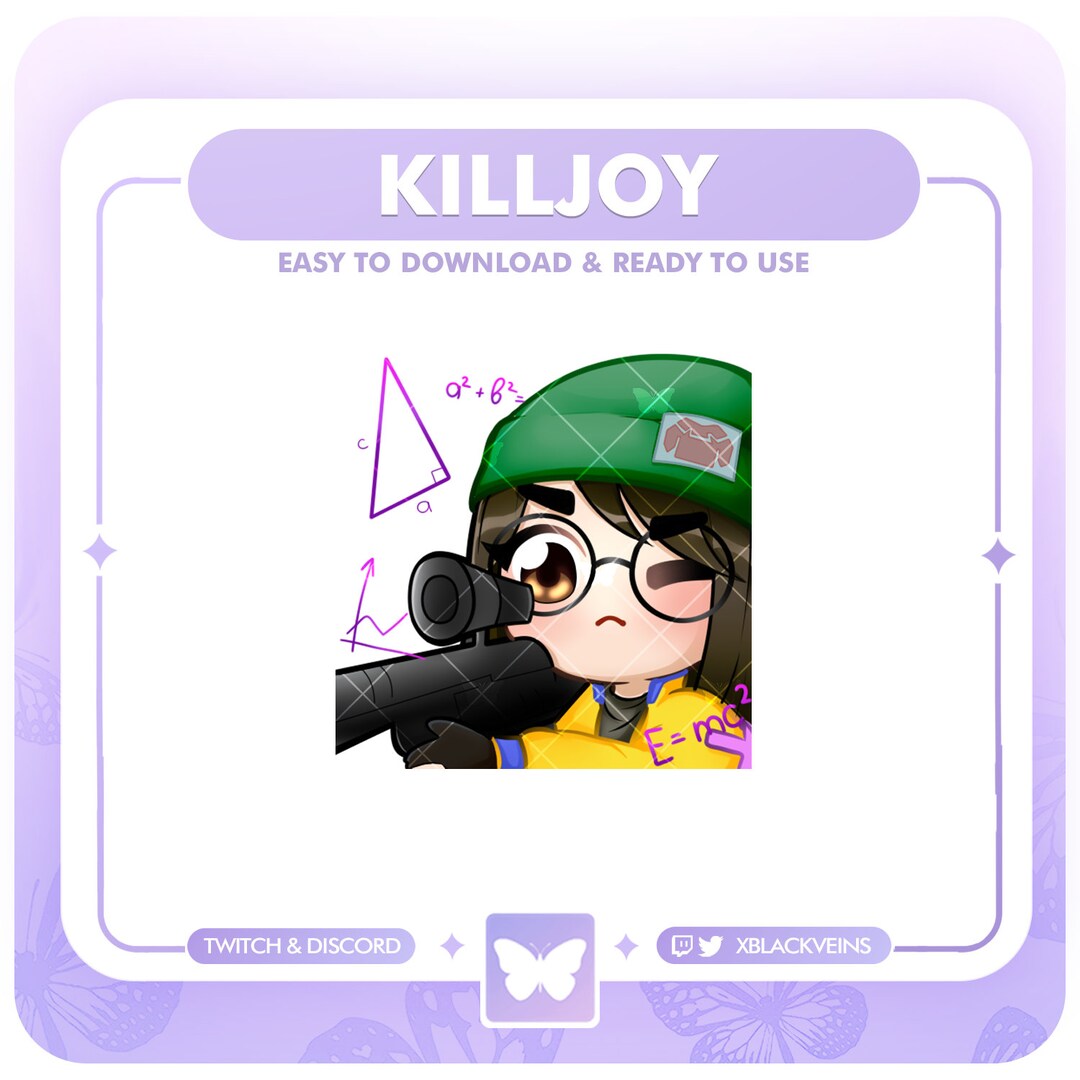 Valorant Killjoy Gun Twitch Emote Valorant Cute Twitch - Etsy