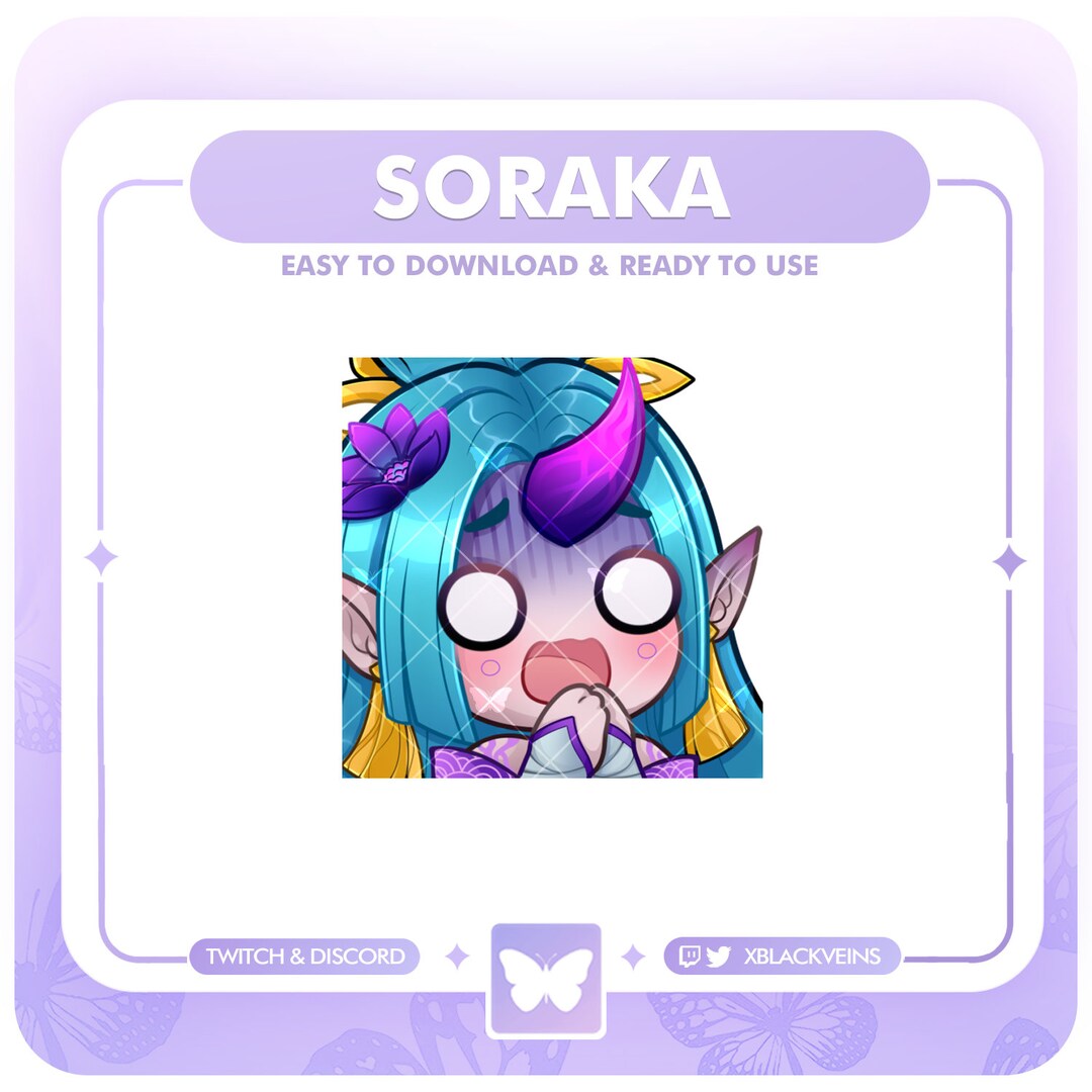 Spirit Blossom Soraka Scared Emote League of Legends Twitch - Etsy